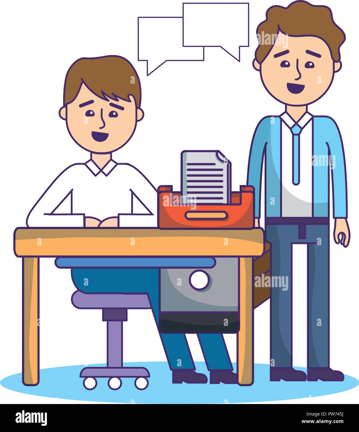 Business coworkers cartoons Stock Vector Image & Art - Alamy