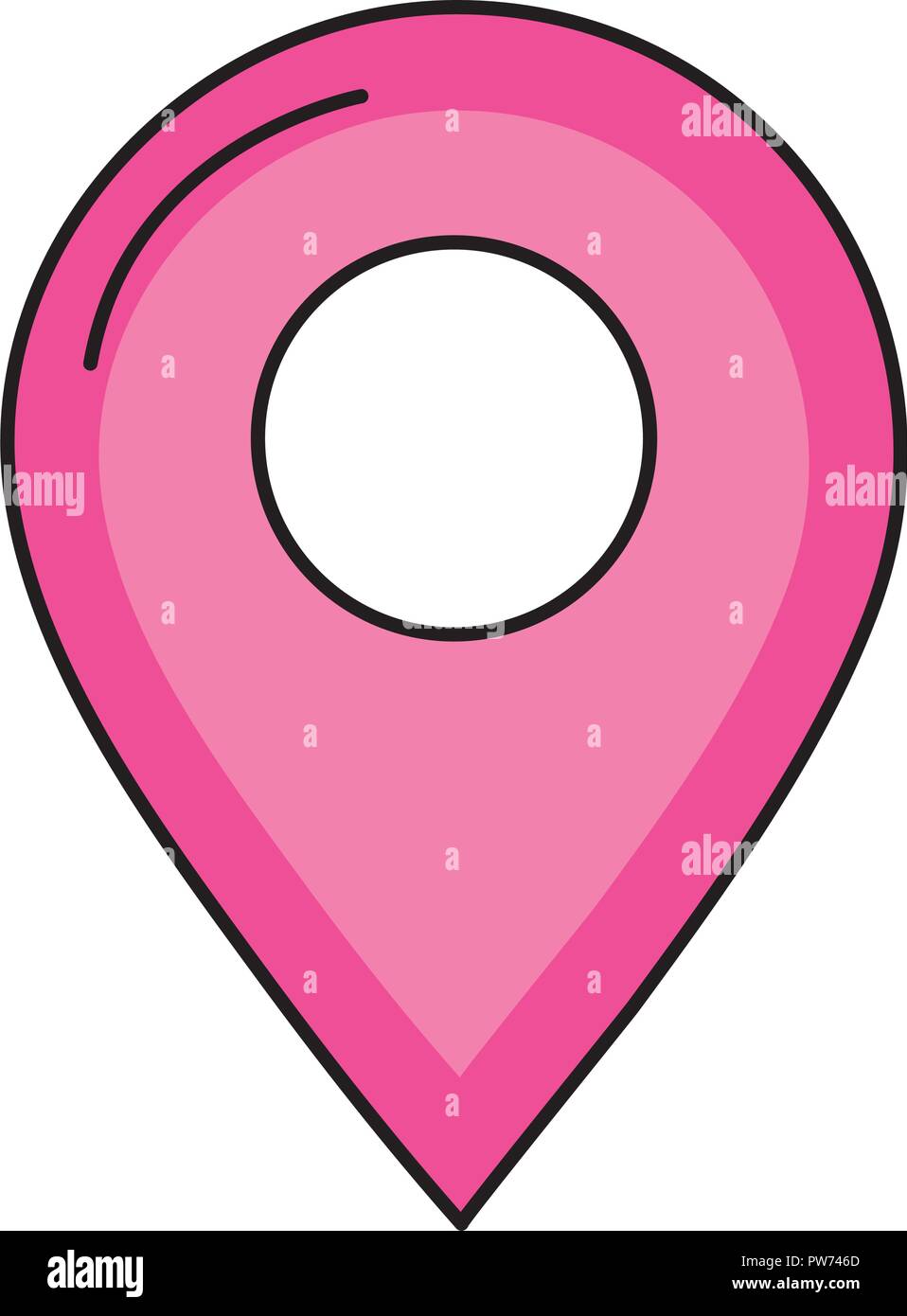GPS location pin Stock Vector Image & Art - Alamy