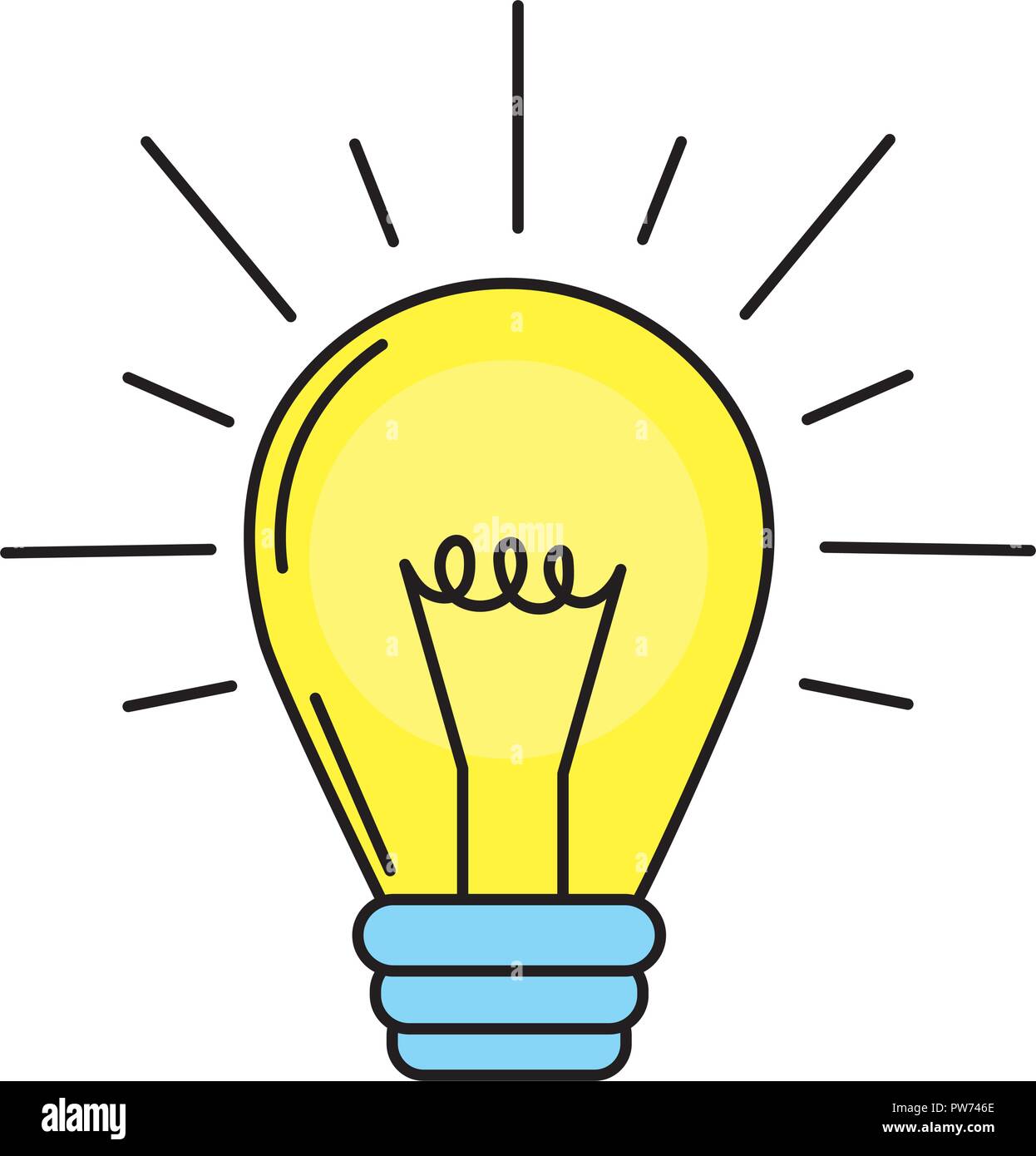 Light bulb symbol Stock Vector Image & Art - Alamy