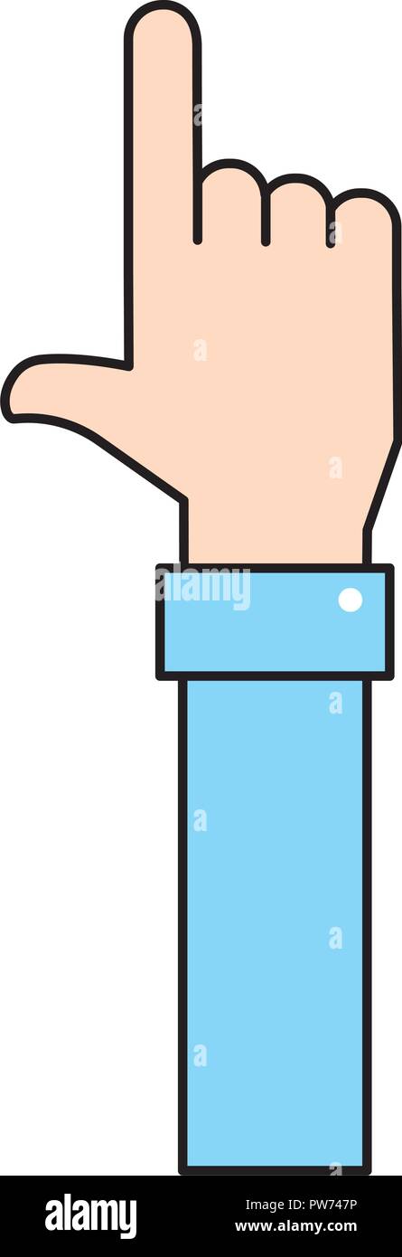 Hand pointing up symbol Stock Vector Image & Art - Alamy