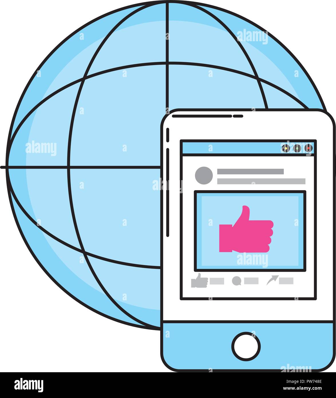 Social network technology Stock Vector Image & Art - Alamy