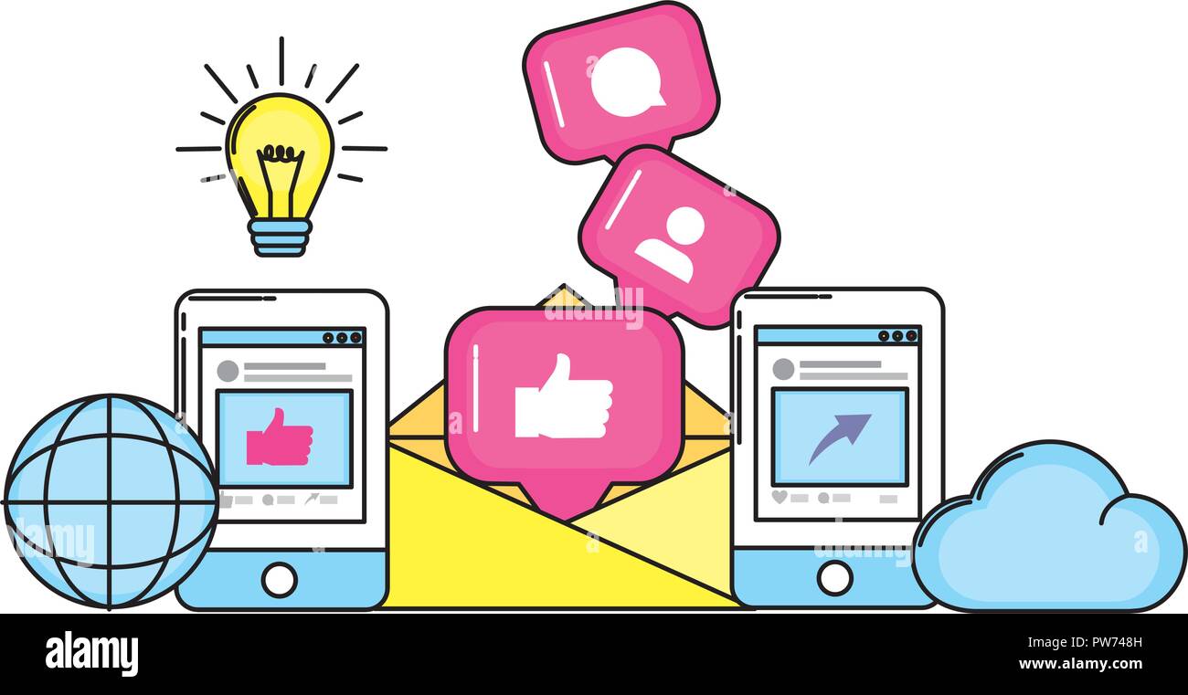 Social network technology Stock Vector Image & Art - Alamy