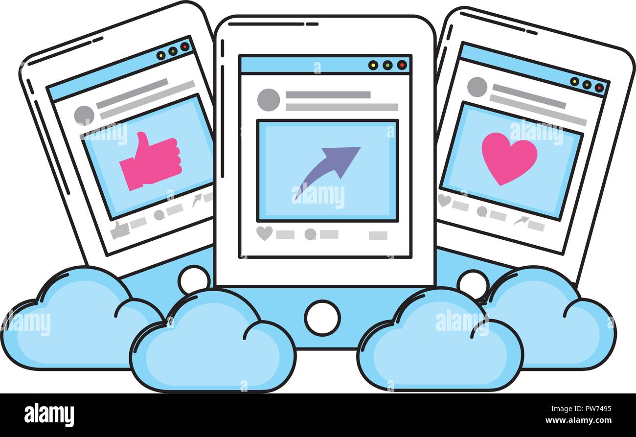 Social network technology Stock Vector Image & Art - Alamy