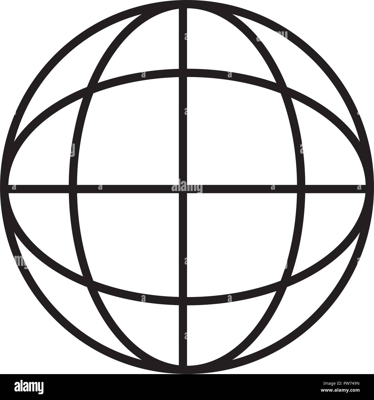 Global sphere symbol Stock Vector Image & Art - Alamy