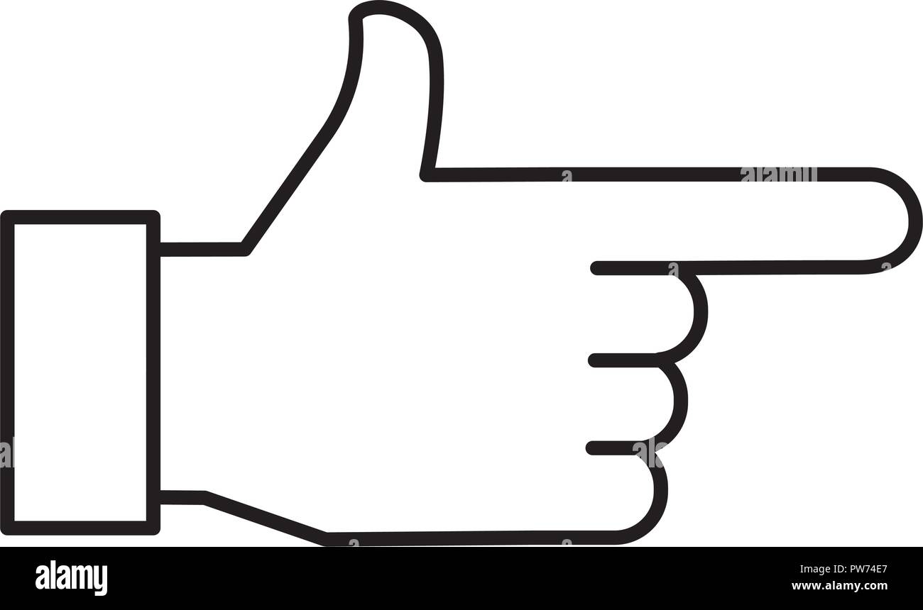 Hand pointing right sign Stock Vector Image & Art - Alamy