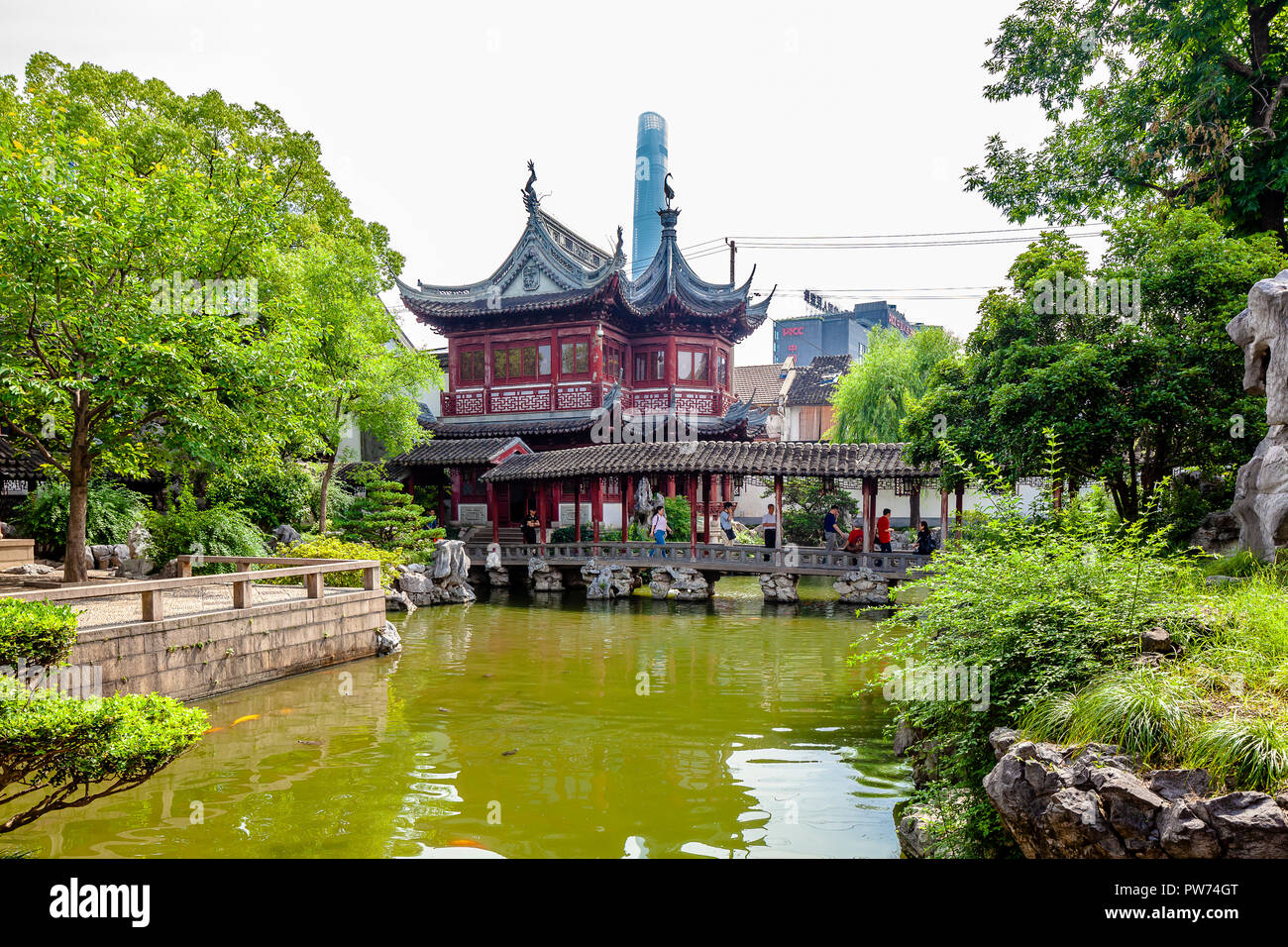 Shanghai, China - June 01 2018: Yu Garden, or Yuyuan Chinese pavilion ...