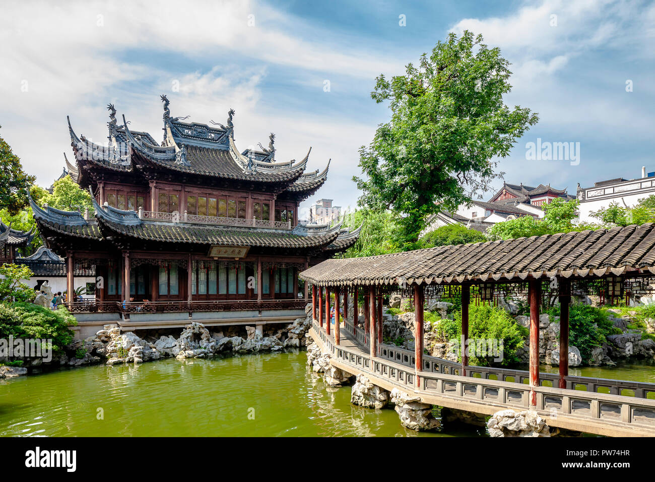 Shanghai, China - June 01 2018: Yu Garden, or Yuyuan Chinese pavilion ...