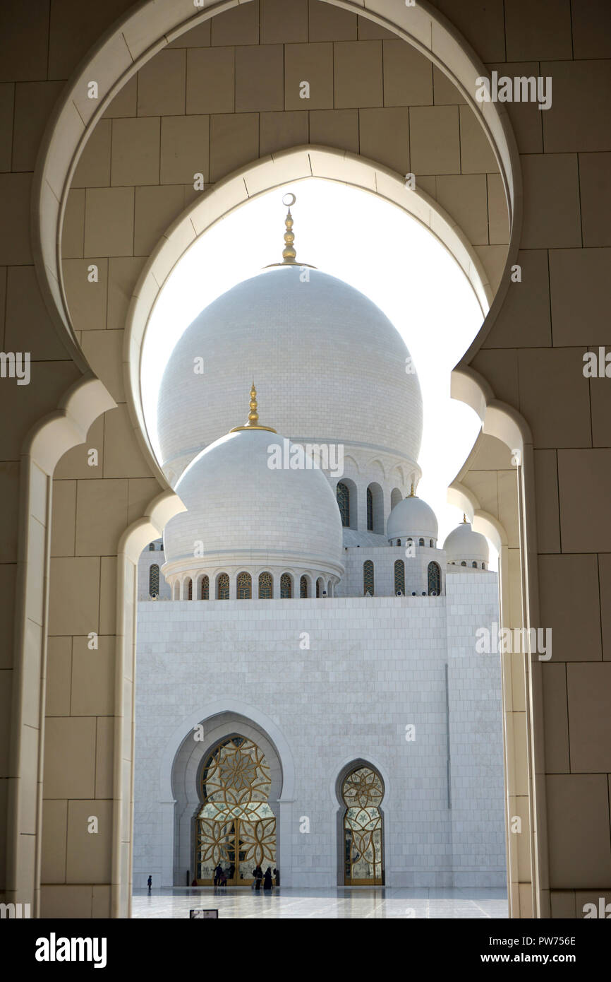 Sheikh-Zayed-Moschee, Scheich-Zayid-Moschee, Abu Dhabi, Emirat Abu ...