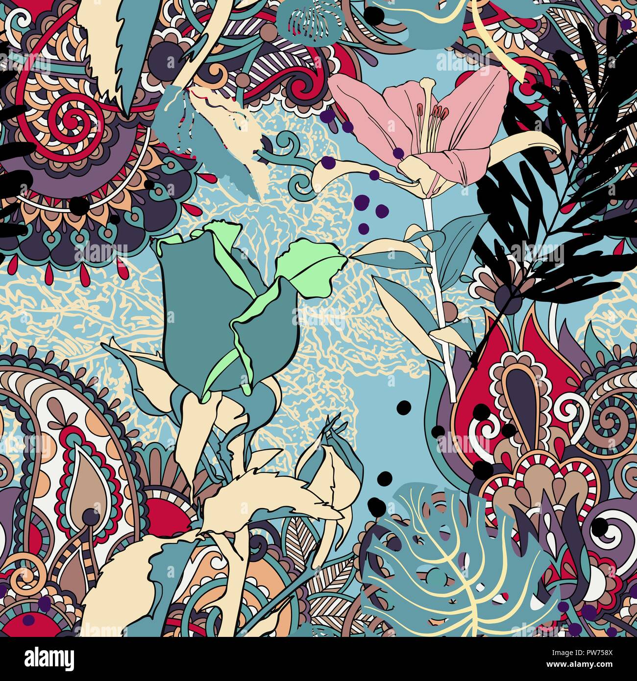 Beautiful trop background Stock Vector Images - Alamy