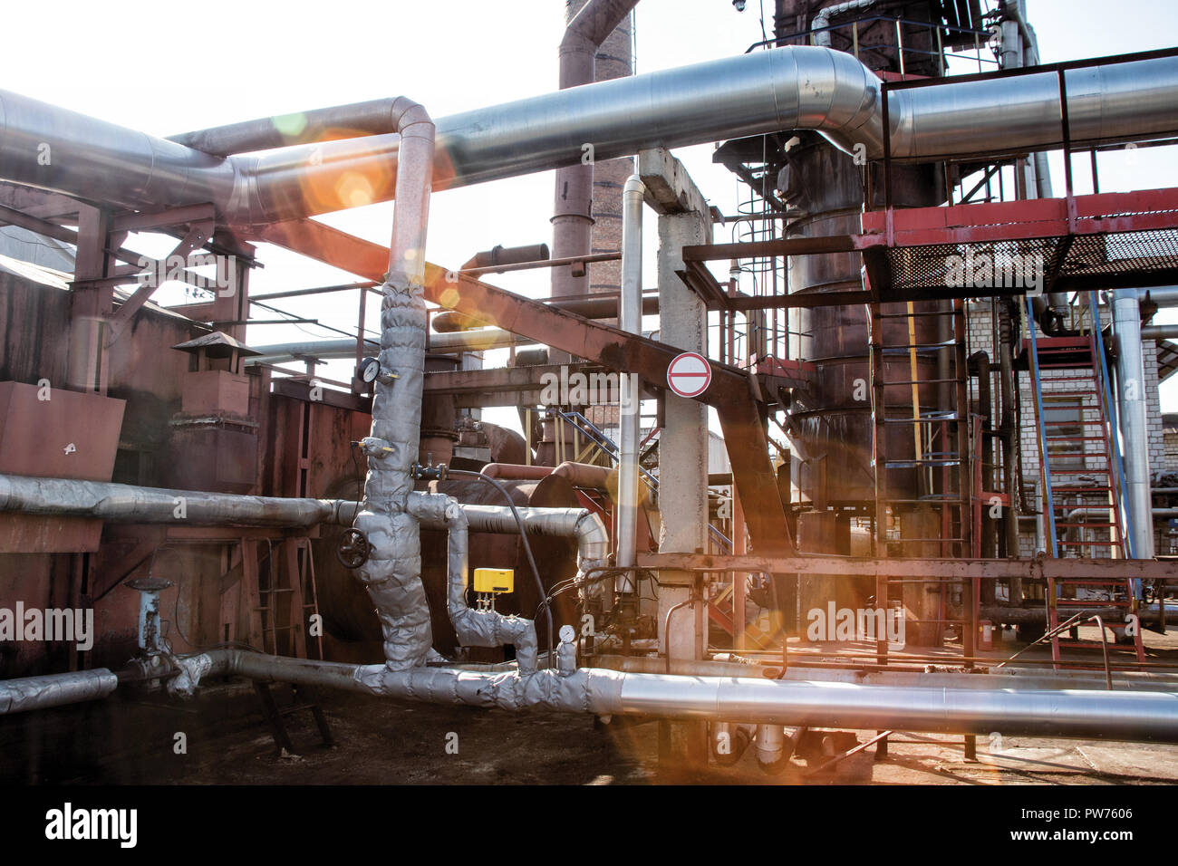 Steel pipes on industrial hi-res stock photography and images - Alamy