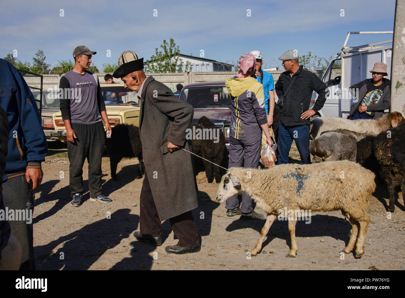Mal Bazaar (мал базары)/ animal market bazaar in Karakol, Kyrgyzstan ...