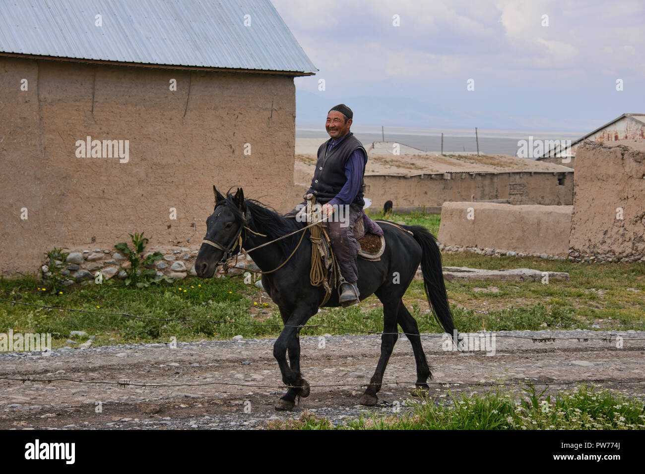 Local village life, Sary Mogul, Kyrgyzstan Stock Photo - Alamy