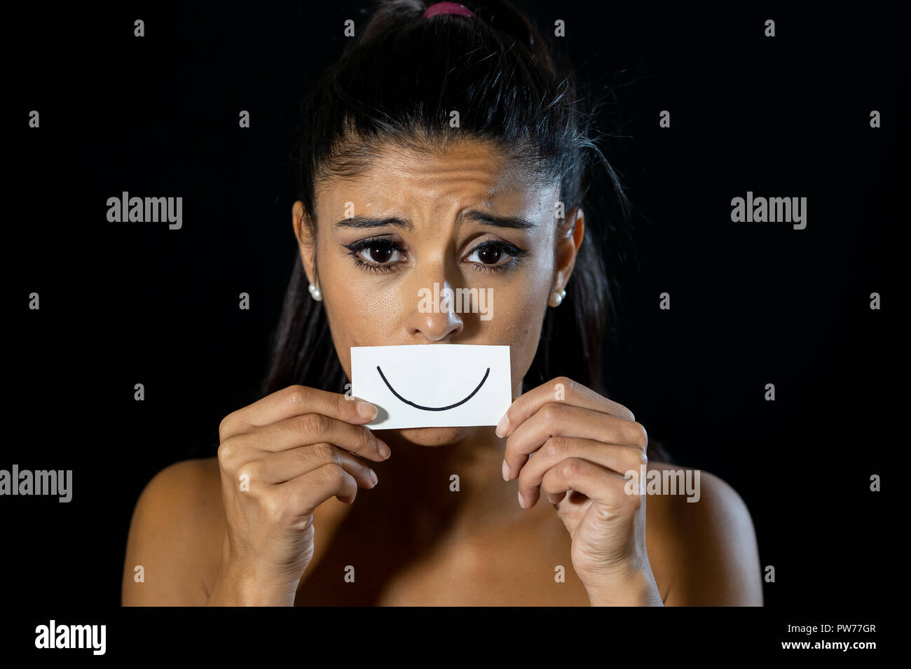 Depressed Smiling Girl