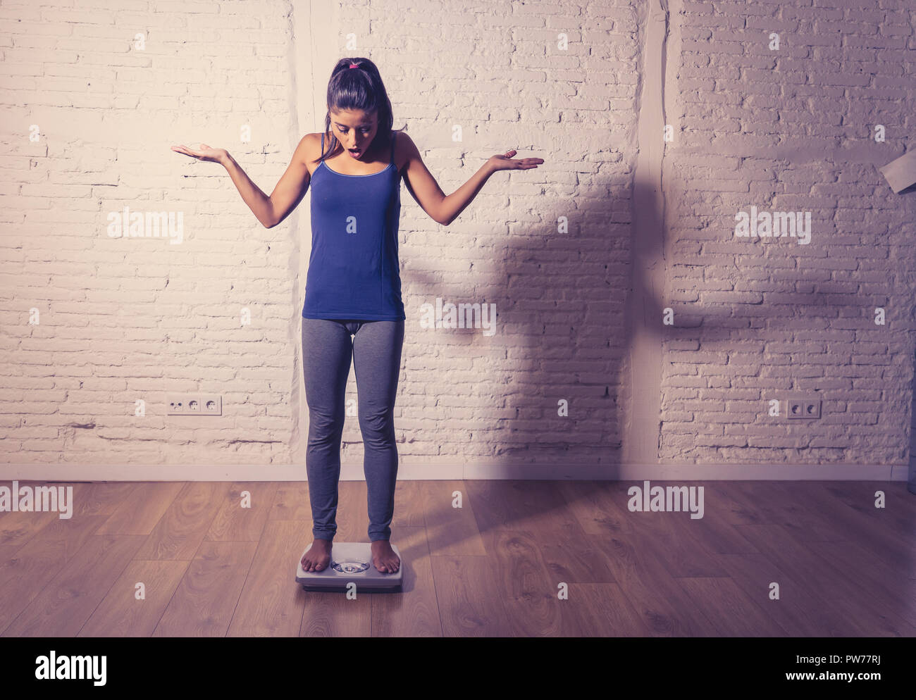 Thin person fat shadow hi-res stock photography and images - Alamy