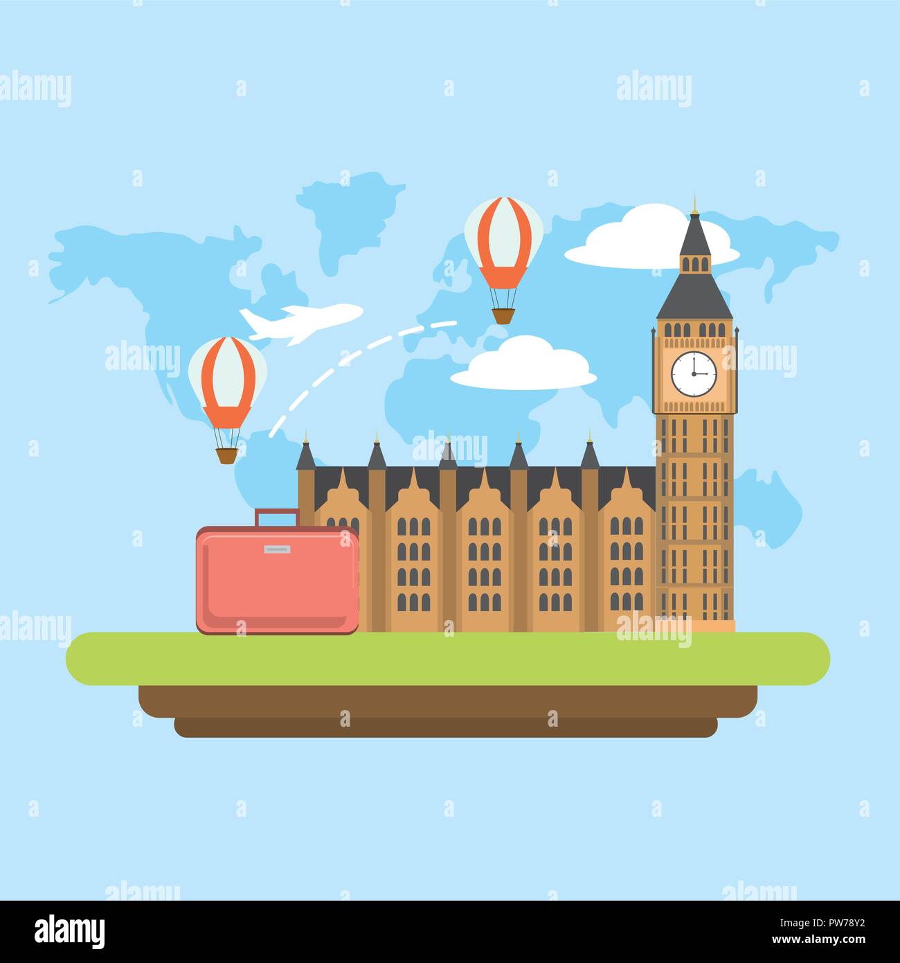 London traveller Stock Vector Images - Alamy