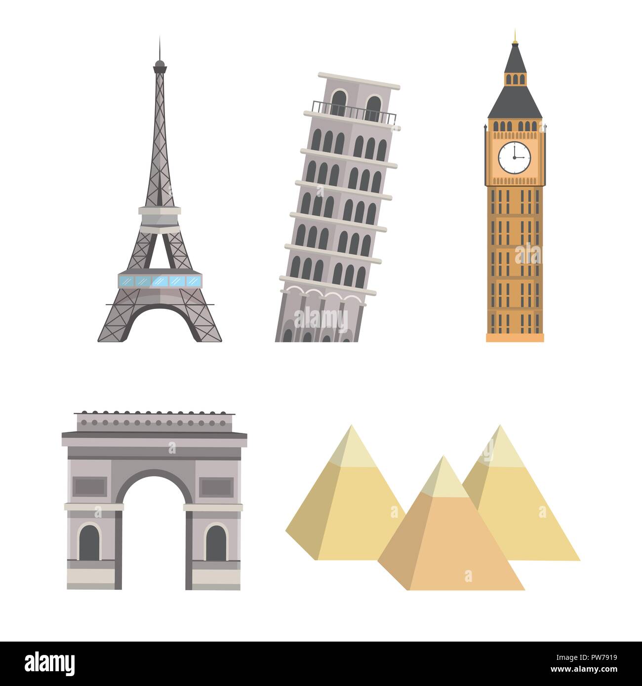 International towers Stock Vector Images - Alamy
