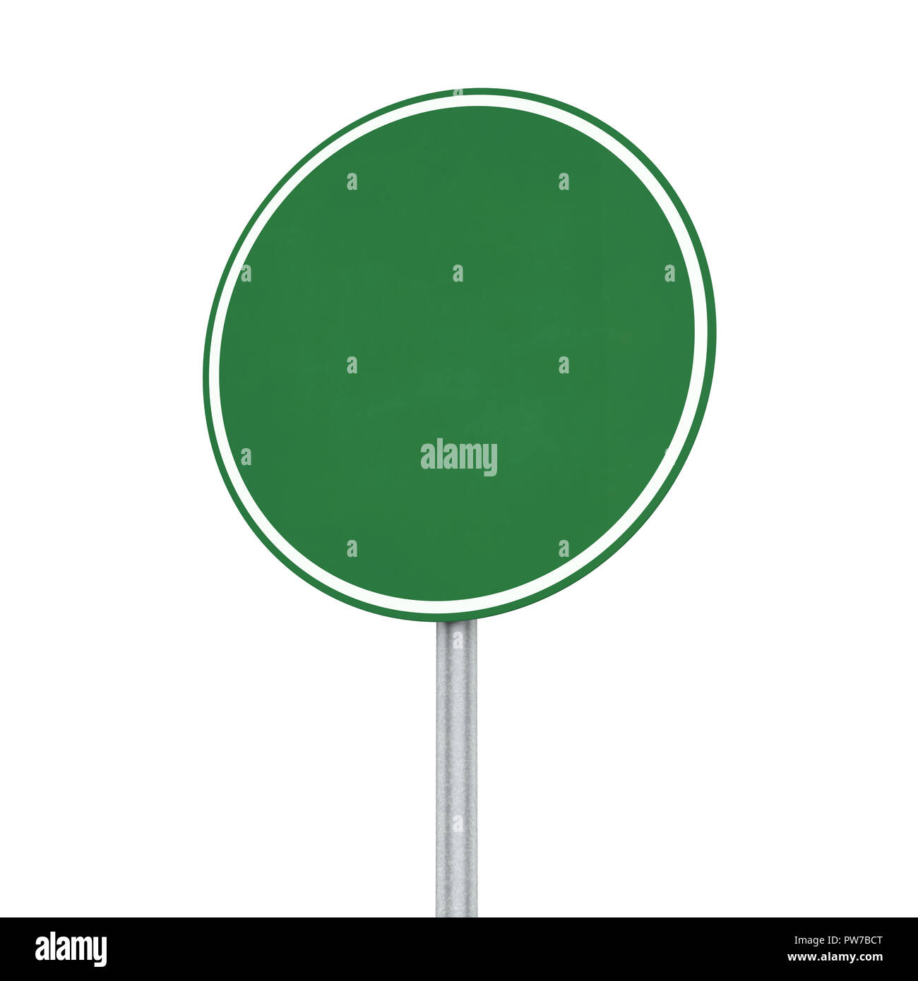 Blank Traffic Sign Isolated Stock Photo - Alamy