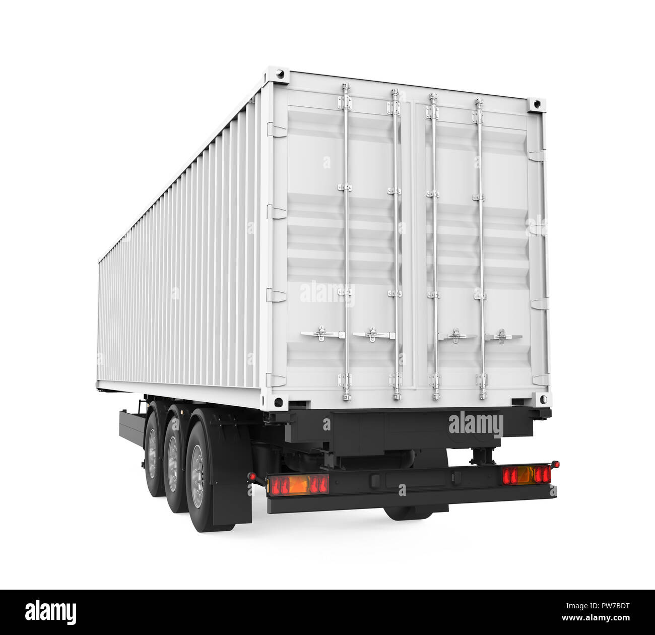 Container trailer hi-res stock photography and images - Alamy