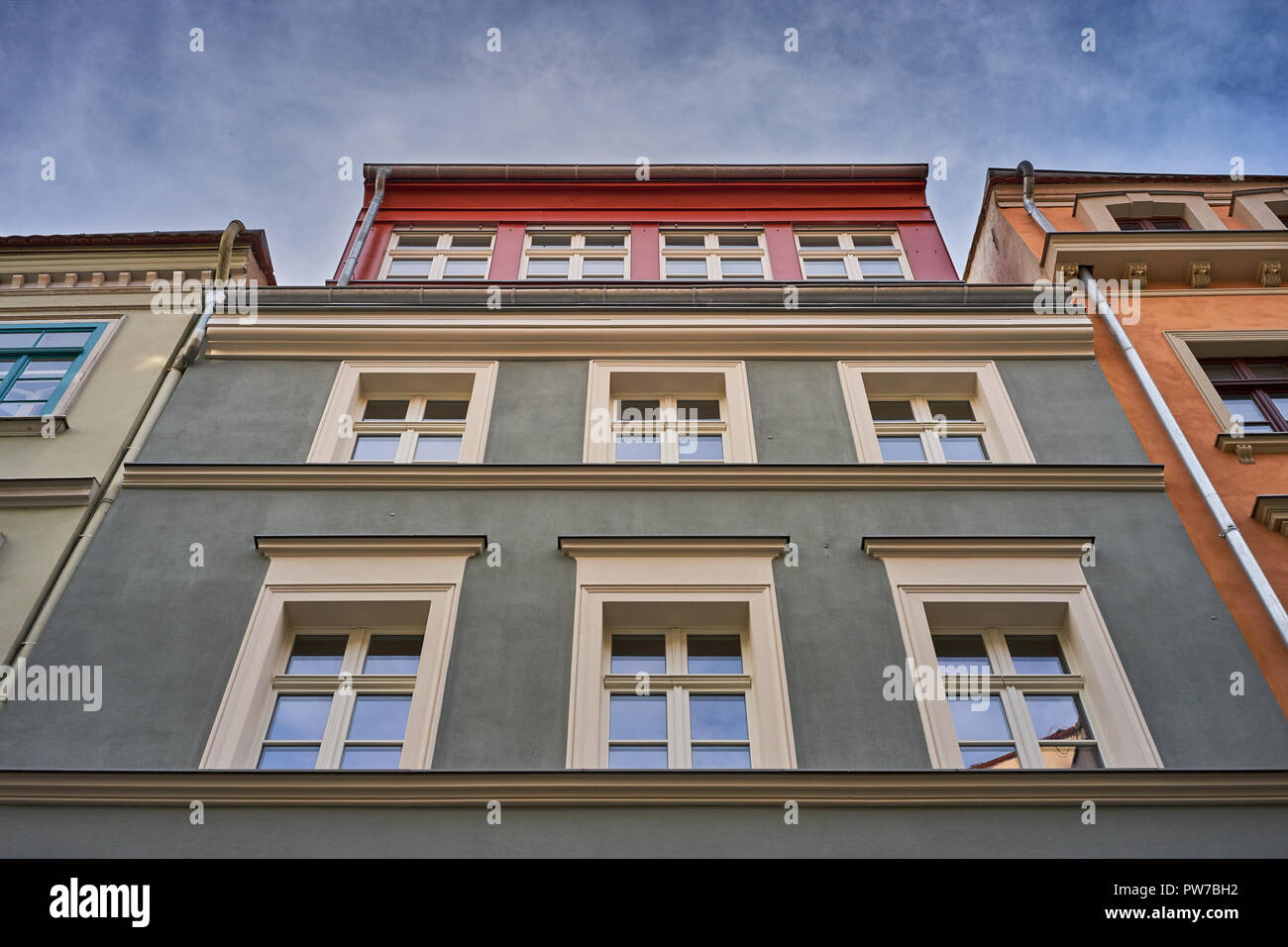 Facade of an old building Stock Photo - Alamy