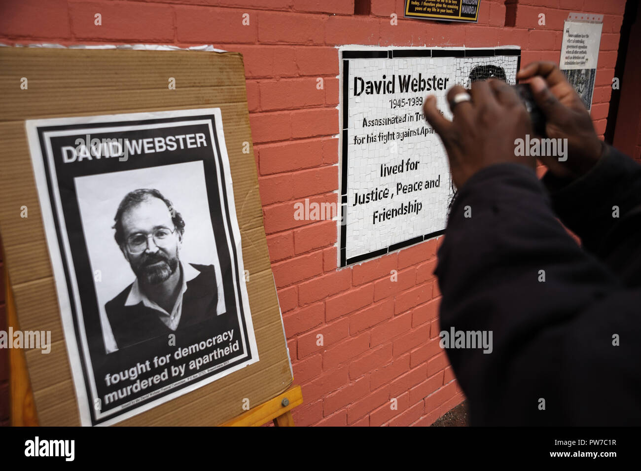 The 2009 inauguration of the David Webster Park. The academic was ...