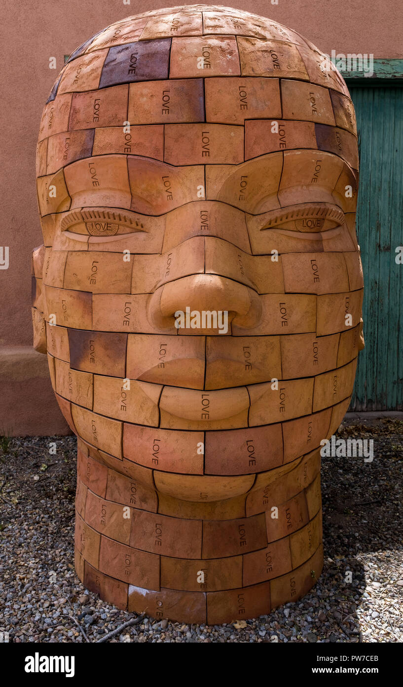 James Tyler - Brickhead Sculpture Stock Photo - Alamy