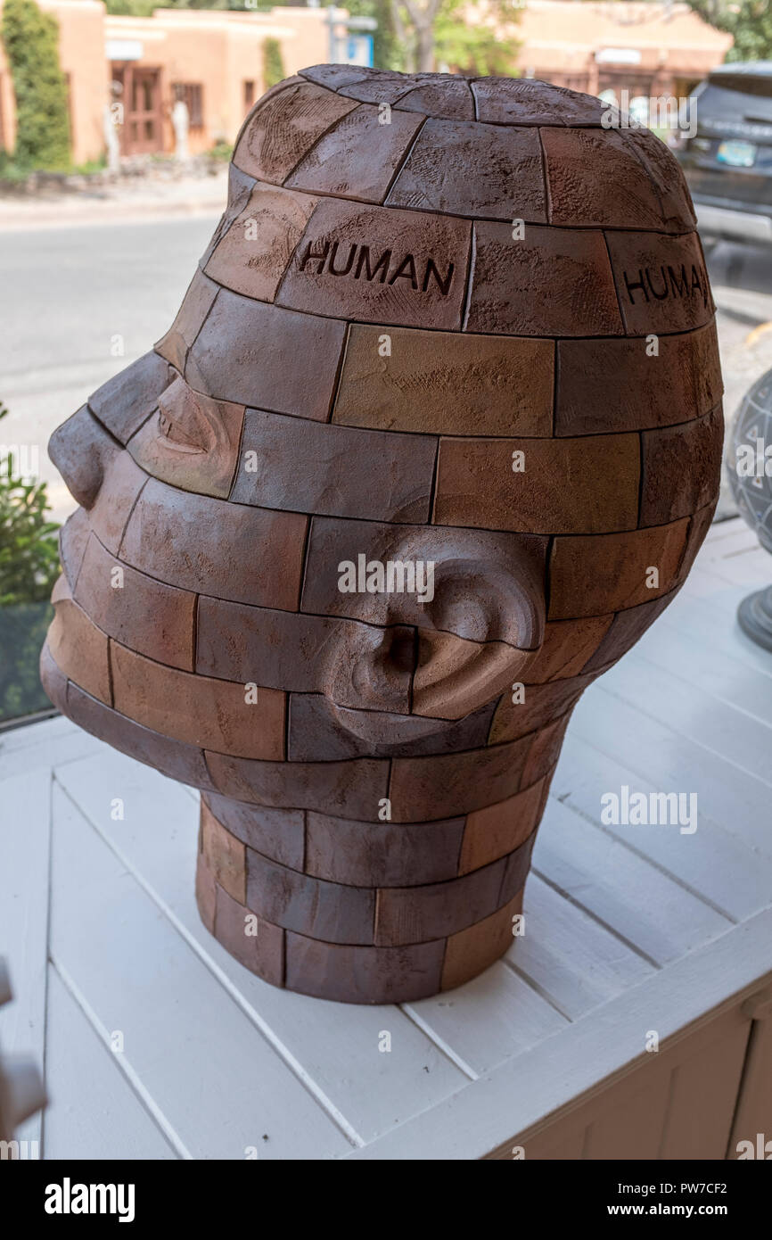 James Tyler - Brickhead Sculpture Stock Photo - Alamy
