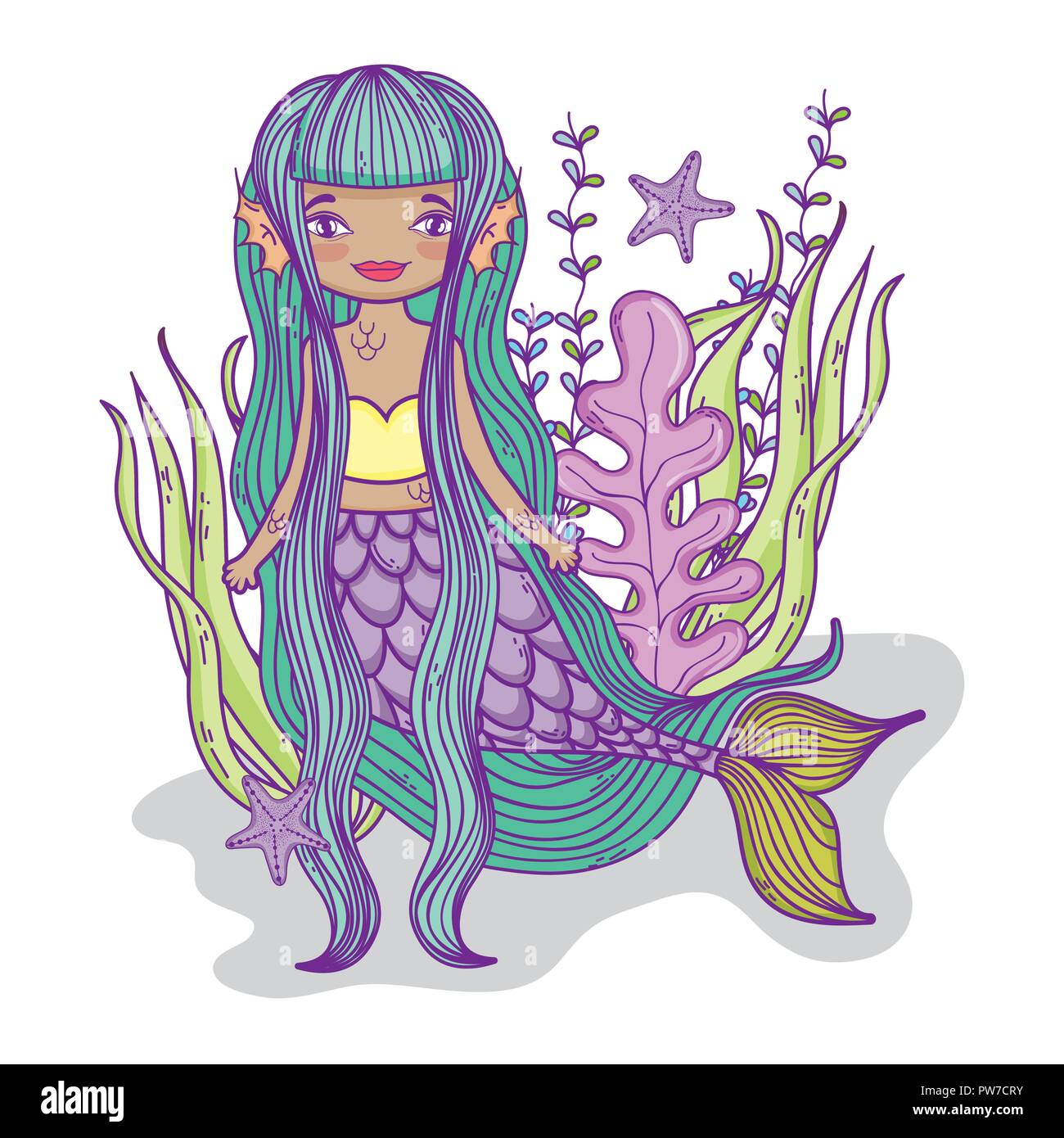 Mermaid Cut Out Stock Images & Pictures - Alamy
