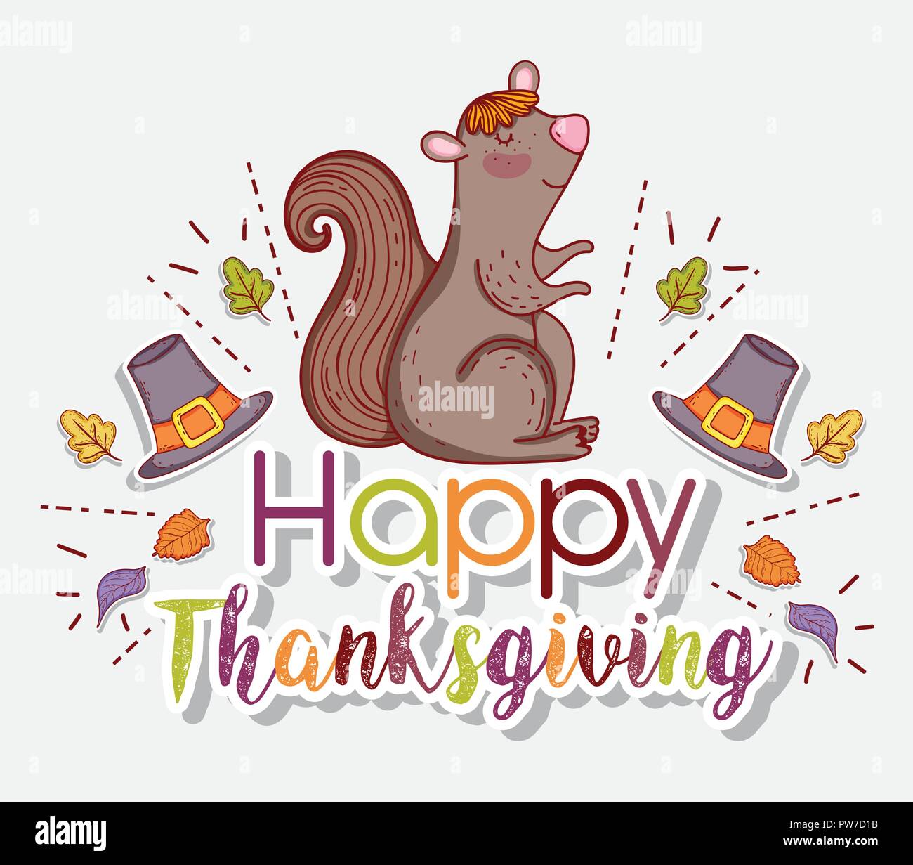 Happy squirrel day Stock Vector Images - Alamy