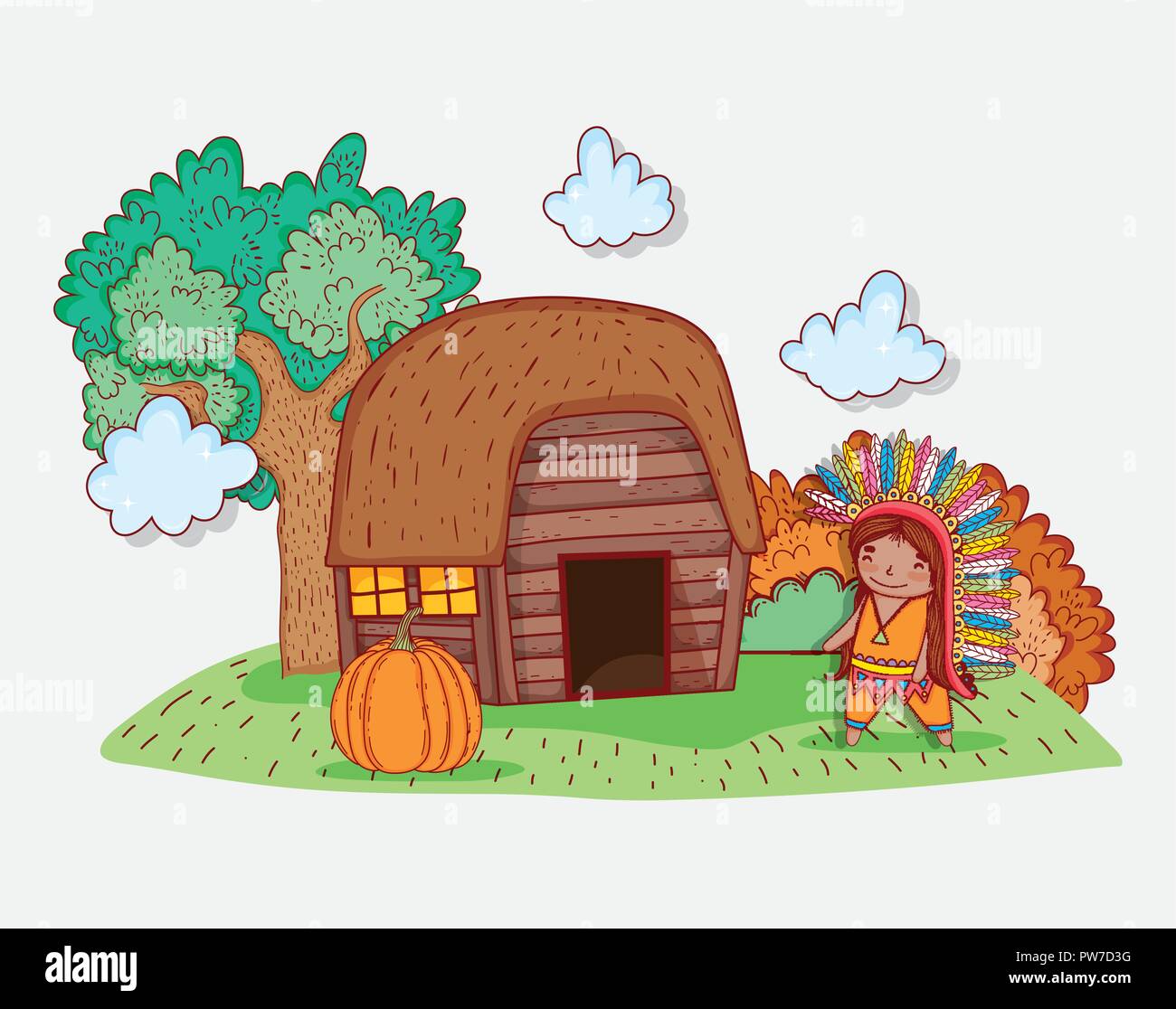 Indigenous tree Stock Vector Images - Alamy