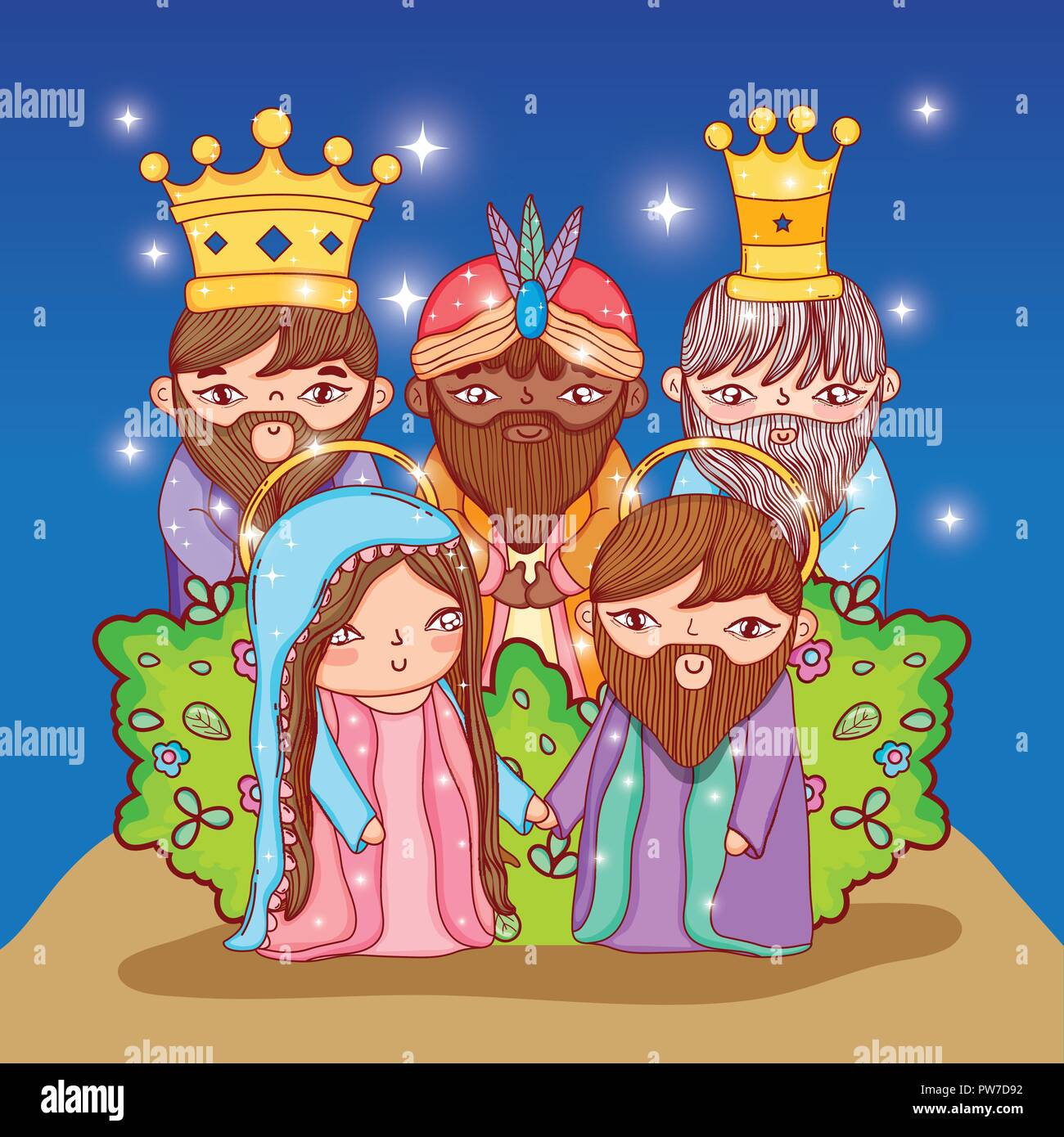 Three kings day celebration Stock Vector Images - Alamy