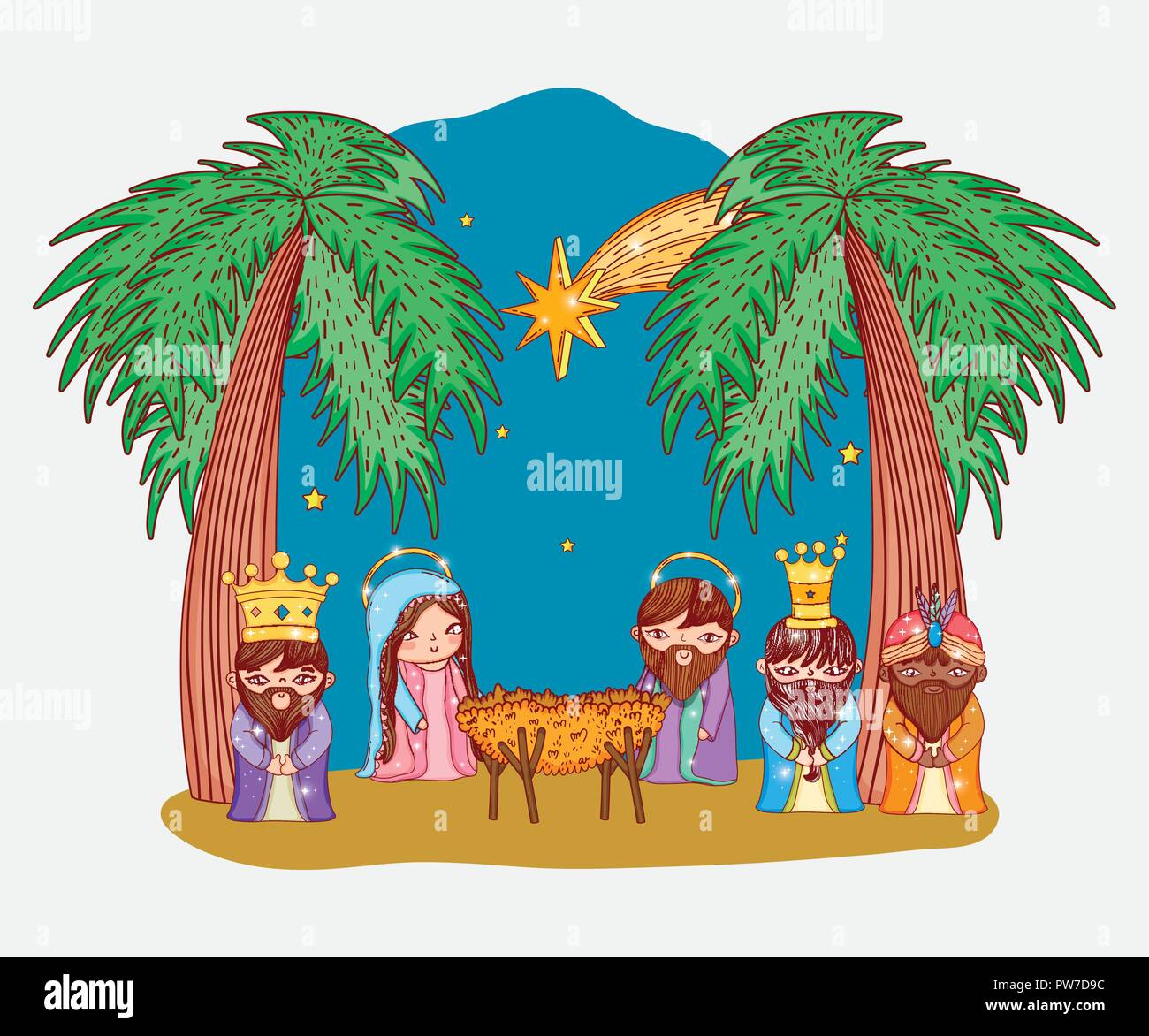 Gold cradle Stock Vector Images - Alamy