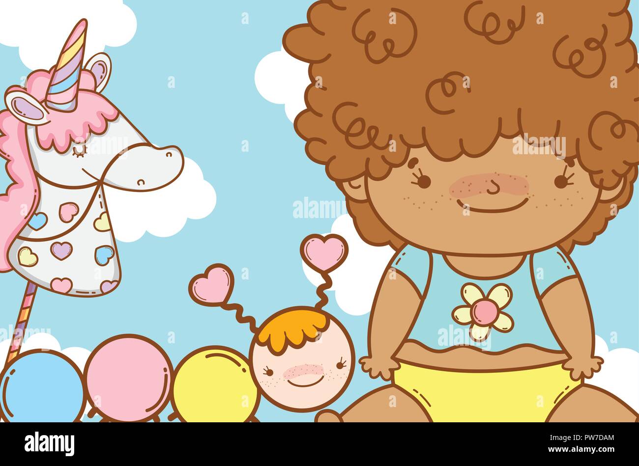 Mother unicorn Stock Vector Images - Alamy