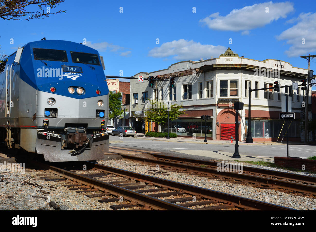 The Amtrack Carolinian / Piedmont line passes through downtown Rocky ...