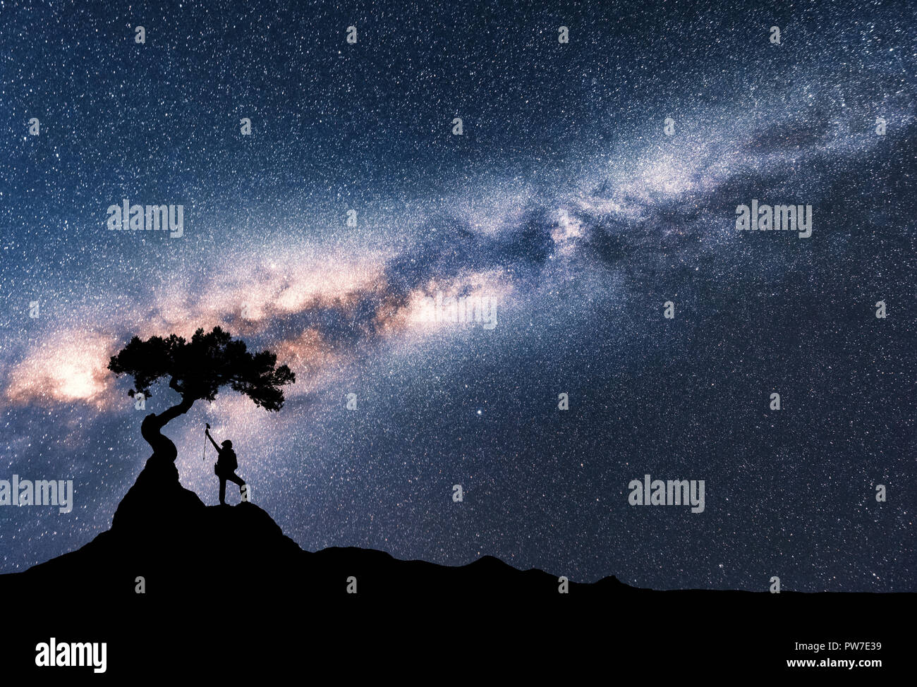 Milky Way Girls Galaxy Wallpaper