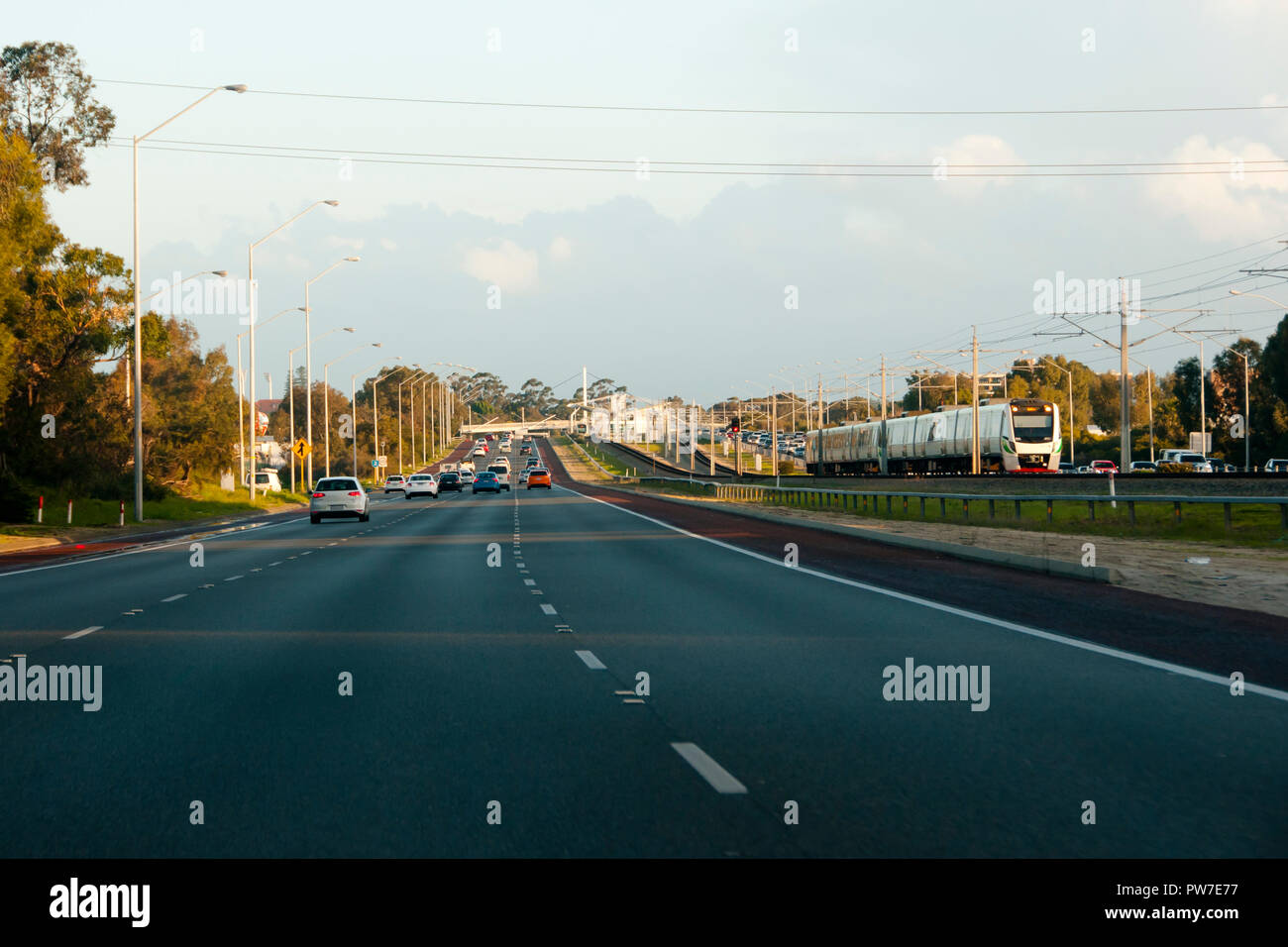 Mitchell Freeway - Perth - Australia Stock Photo - Alamy