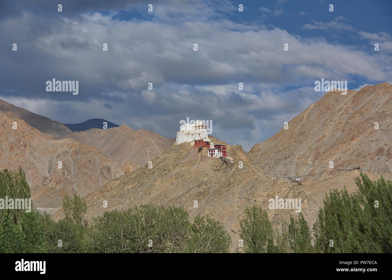 Namgyal Tsemo Monastery in beautiful light, Leh, Ladakh, India Stock ...