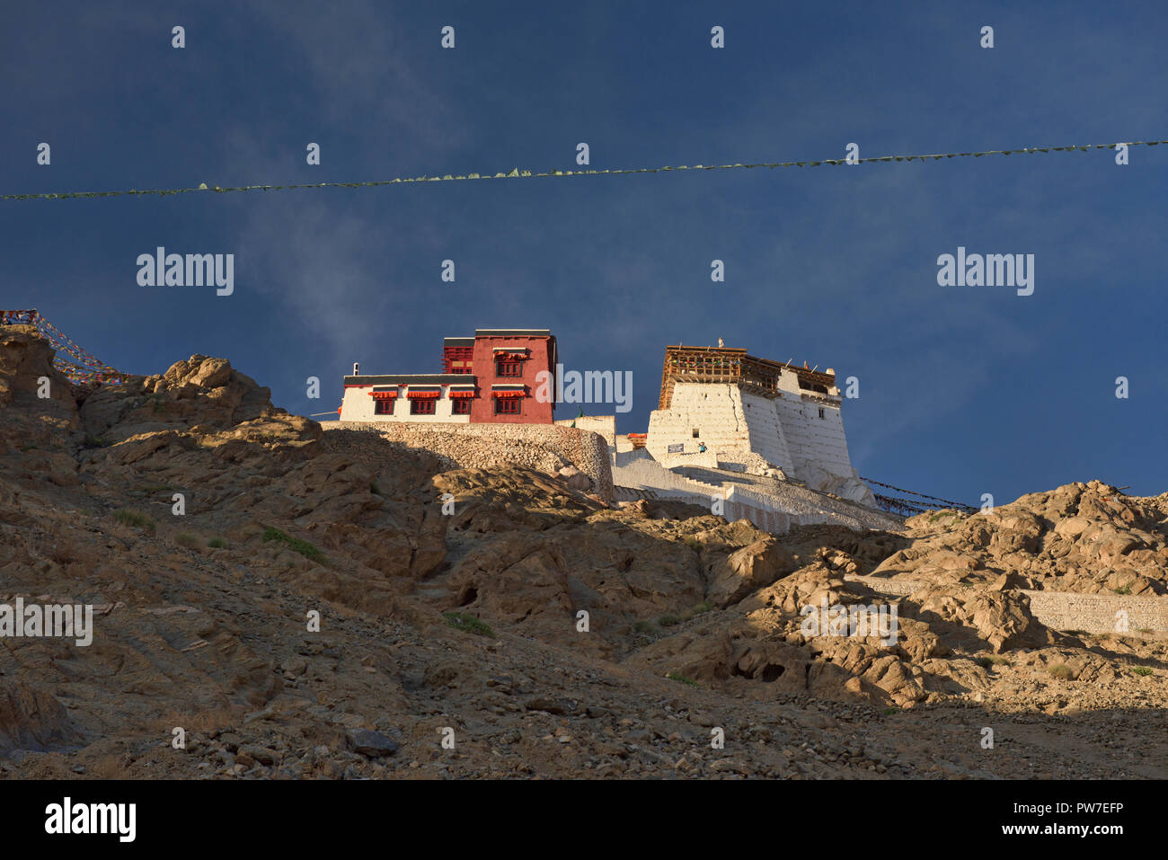 Namgyal Tsemo Monastery in beautiful light, Leh, Ladakh, India Stock ...