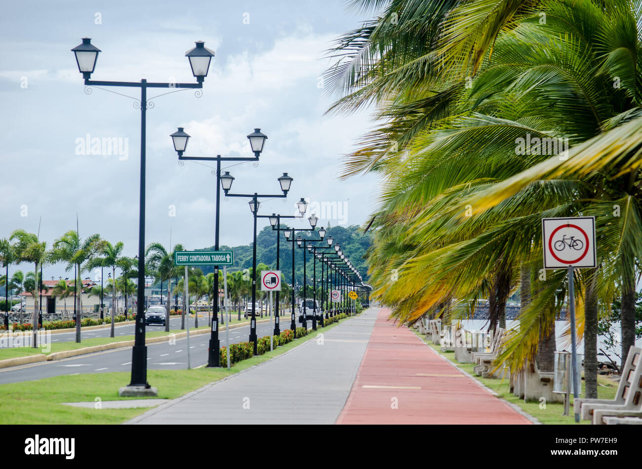 Amador Causeway Panama City Stock Photo - Alamy
