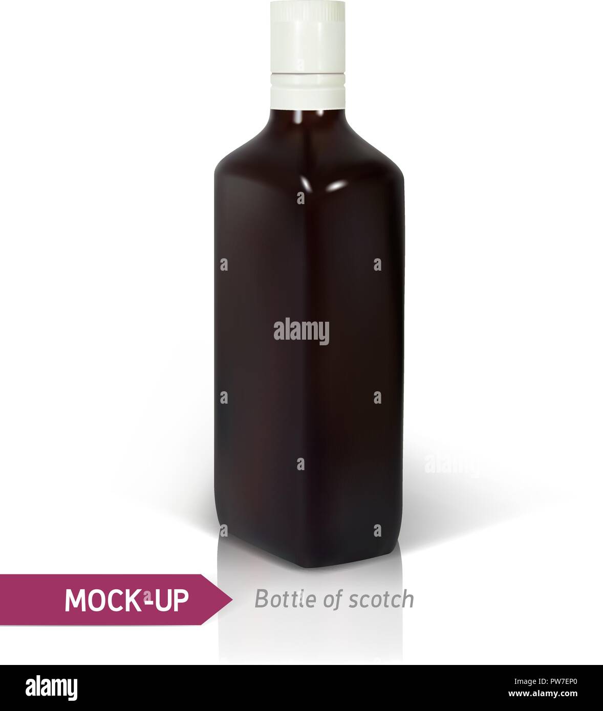 Realistic 3d bottle mock Stock Vector Images - Alamy