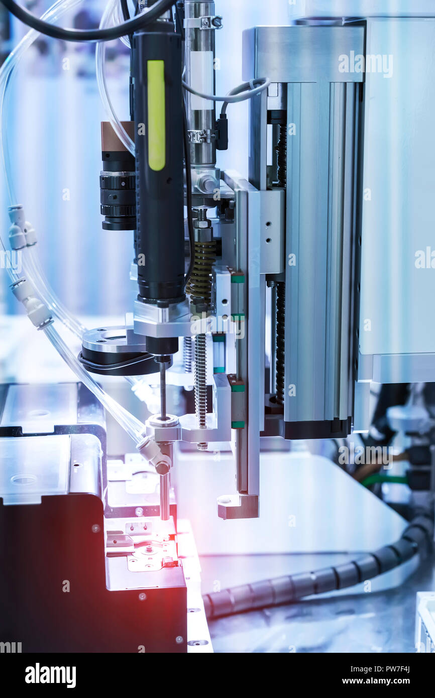 Robotic vision sensor camera system in intellegence factory Stock Photo ...