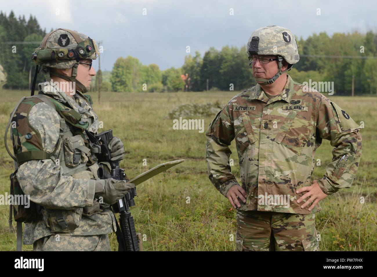 Command Sgt. Maj. Joseph Hjelmstad, 1st Armored Brigade Combat Team ...