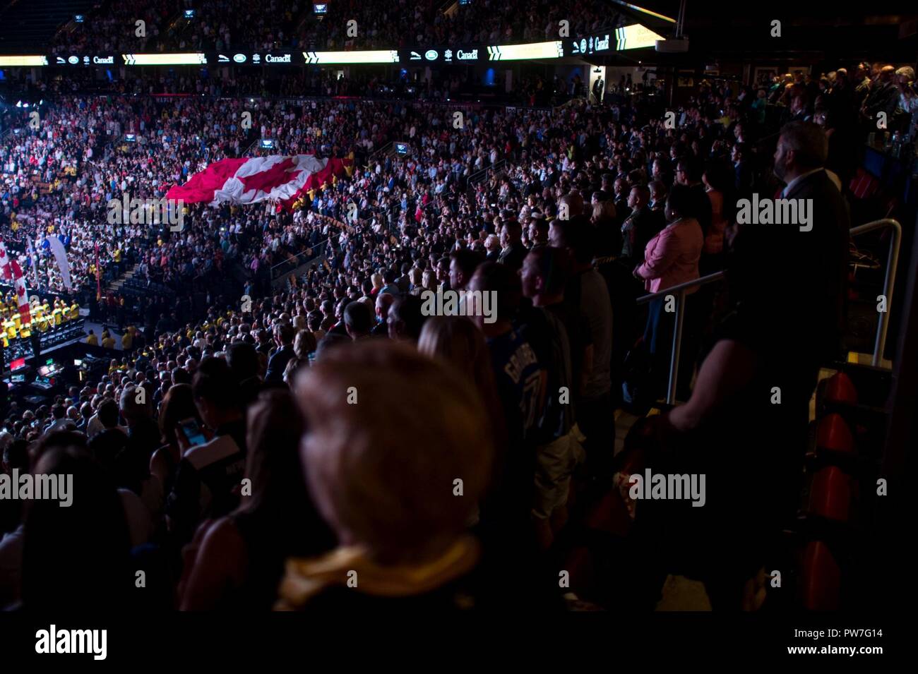 The Tenors vocal group perform the Canadian National Anthem during the ...