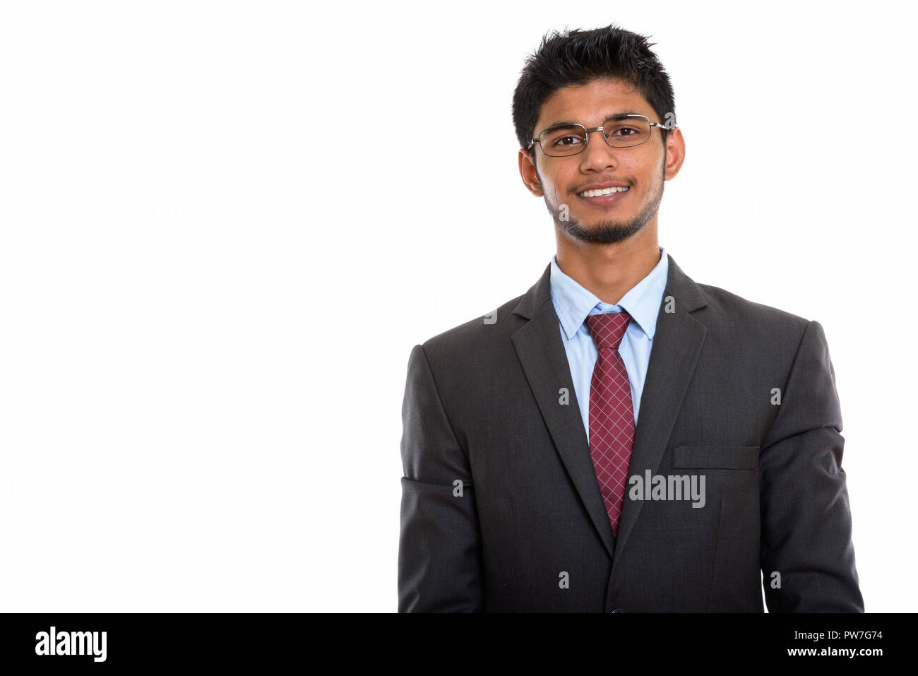 Indian business man and smiling hi-res stock photography and images - Alamy