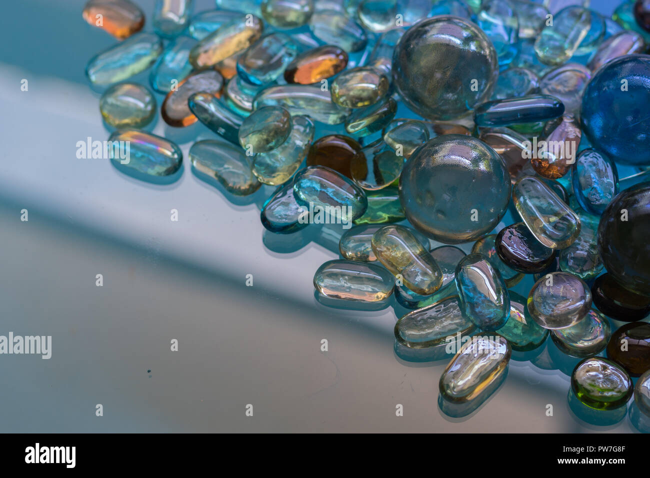 crystal stones on glass Stock Photo - Alamy