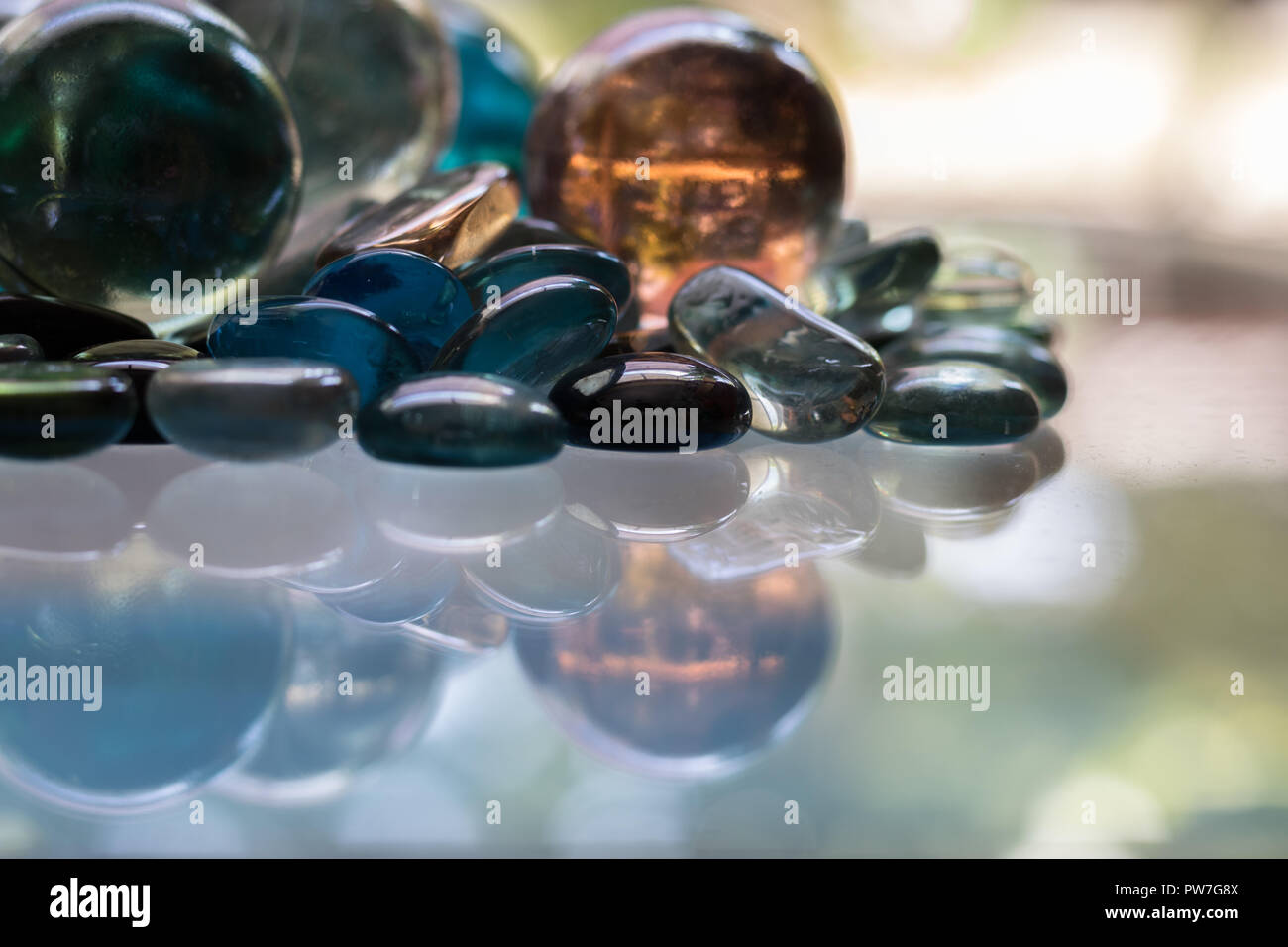 crystal stones on glass Stock Photo - Alamy