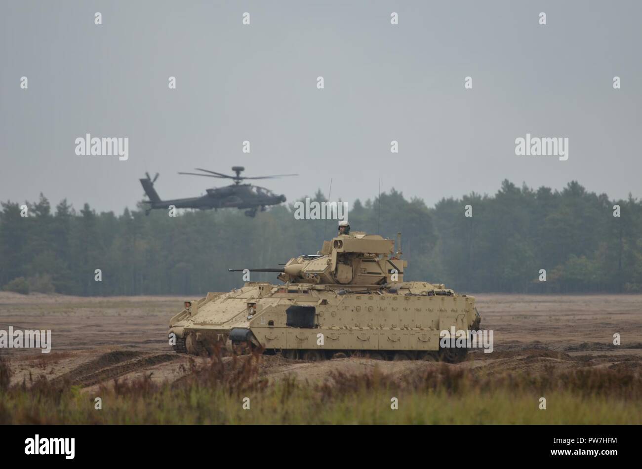 Apache helicopters from the 1st Attack Reconnaissance Battalion, 501st ...