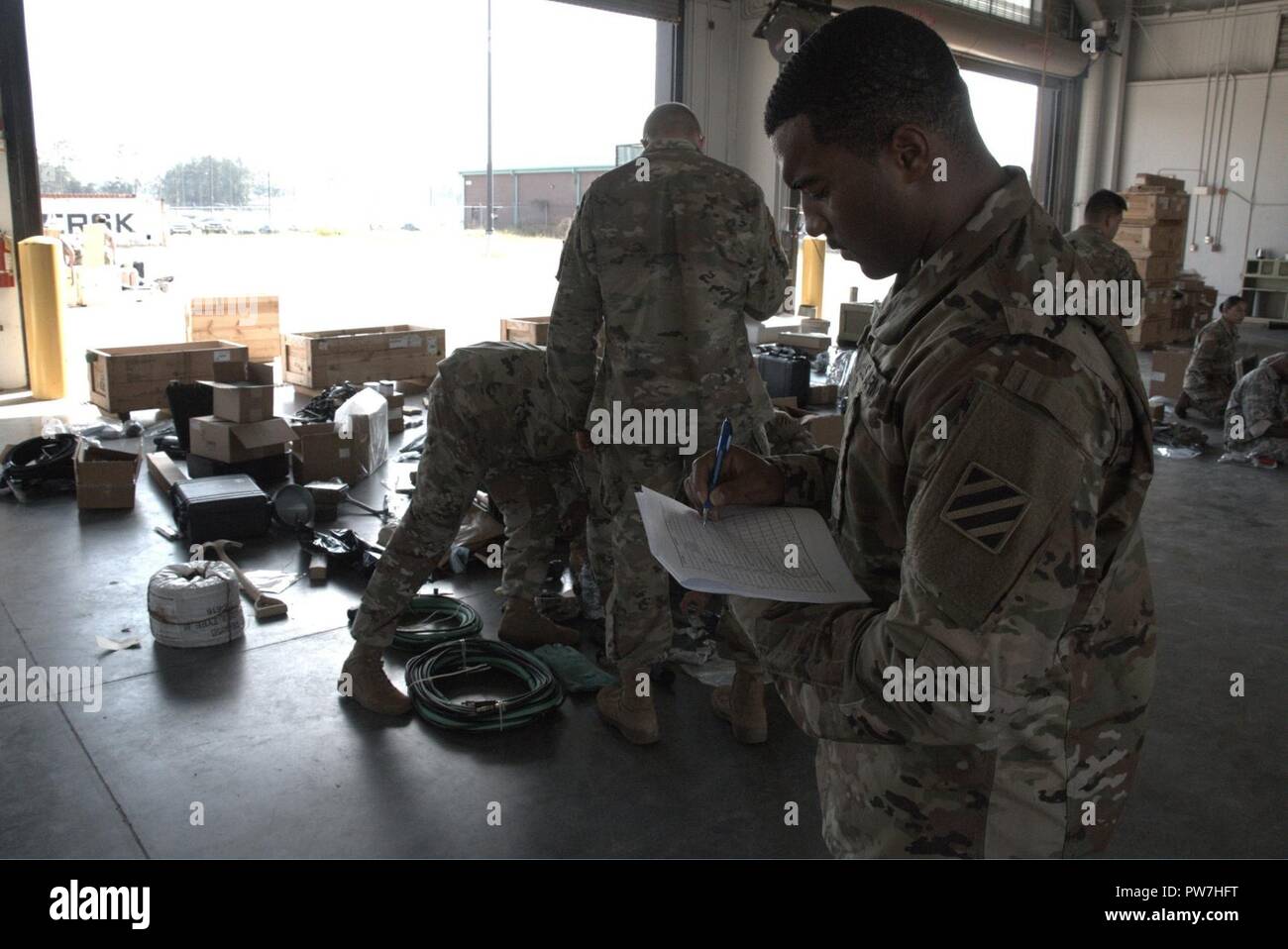 Soldiers of 703rd Brigade Support Battalion, 3rd Infantry Division ...