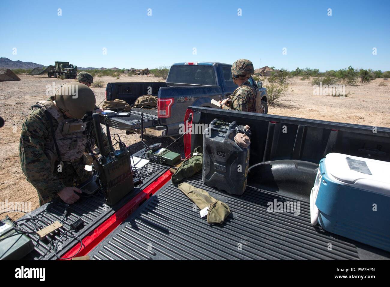 U.S Marines with Marine Aviation Weapons and Tactics Squadron One ...