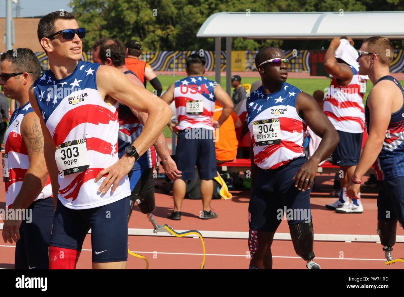 U.S. Air Force veteran Adam Popp and U.S. Army veteran Will Reynolds ...