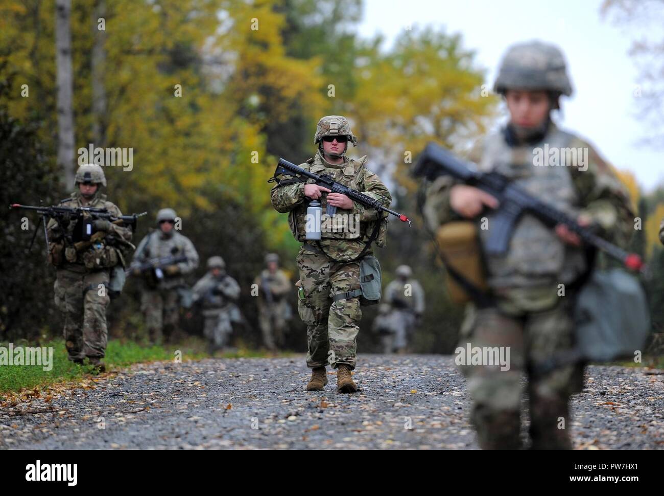 Army Sgt. Justin Mitchell, assigned to the 109th Transportation Company ...